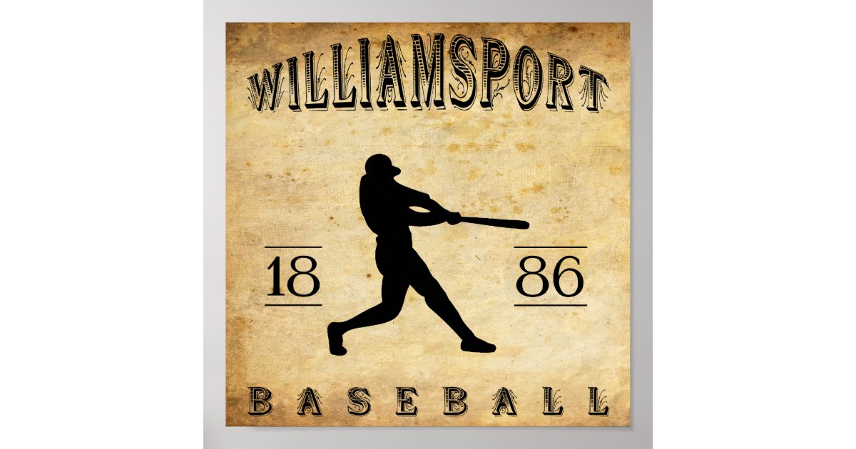 1886 Williamsport Pennsylvania Baseball Poster | Zazzle