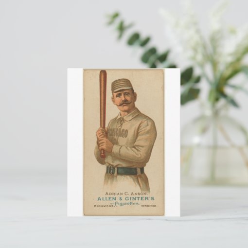 1887 Adrian C. Anson Postcard | Zazzle