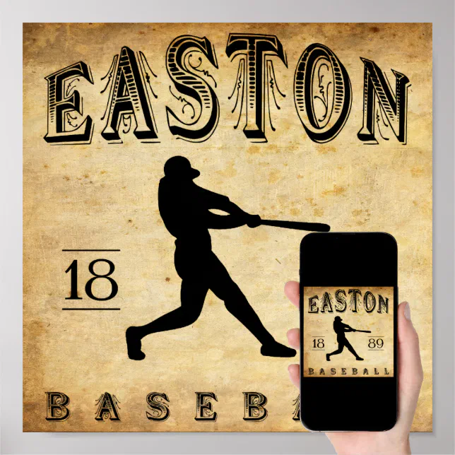 1889 Easton New Jersey Baseball Poster | Zazzle
