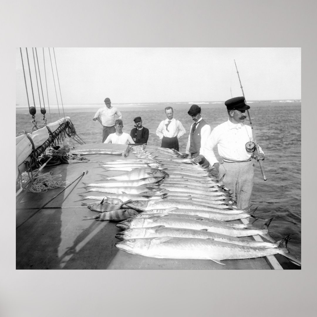 1890s Fishing Poster | Zazzle