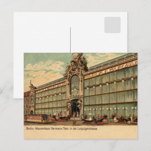 1890s vintage Berlin Victorian department store Postcard | Zazzle