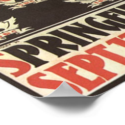 1895 Springfield Massachusetts Bicycle Tournament Poster | Zazzle