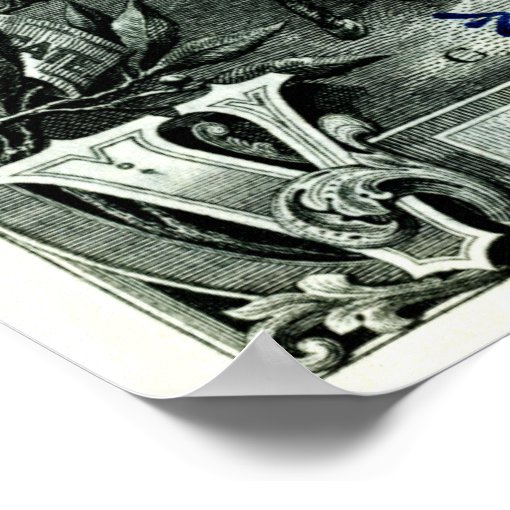 1896 US Five Dollar Silver Certificate Poster | Zazzle