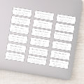 18 Individual Name Address Labels | Zazzle
