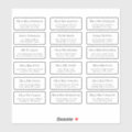 18 Individual Name Address Labels | Zazzle