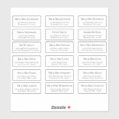 18 Individual Name Address Labels | Zazzle