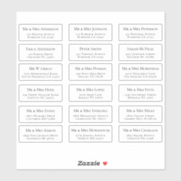 18 Individual Name Address Labels | Zazzle