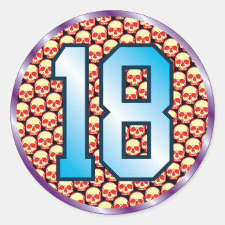 Number 18 Stickers | Zazzle