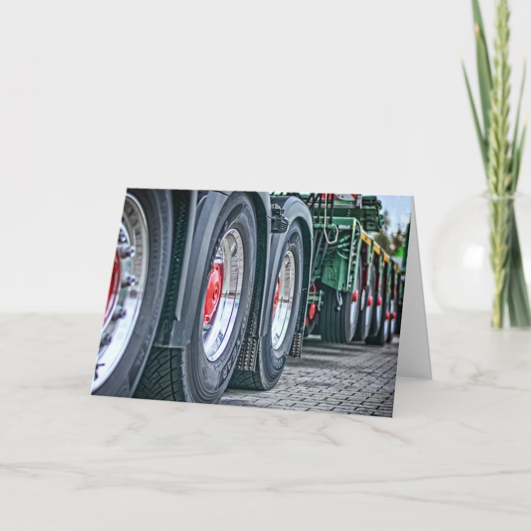 18-wheeler Trucker Truck Driver Birthday Card | Zazzle
