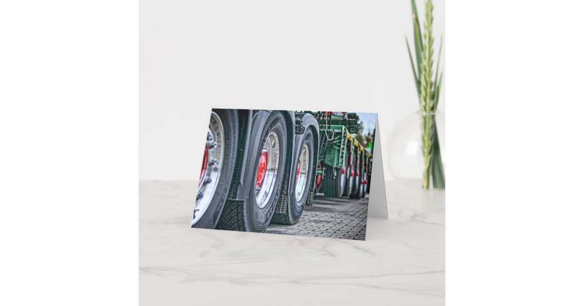 18-wheeler Trucker Truck Driver Birthday Card | Zazzle