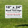 18" x 24" Design your Own Yard Sign | Zazzle