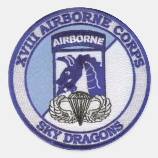 18th Airborne Classic Round Sticker | Zazzle