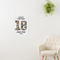 18th Birthday Anniversary Number 18 Photo Collage Foam Board | Zazzle