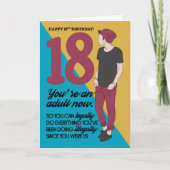 18th Birthday Card, Fun And Trendy, Humor Card | Zazzle