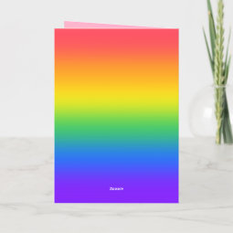 18th Birthday: Colorful Rainbow # 18, Custom Name Card | Zazzle