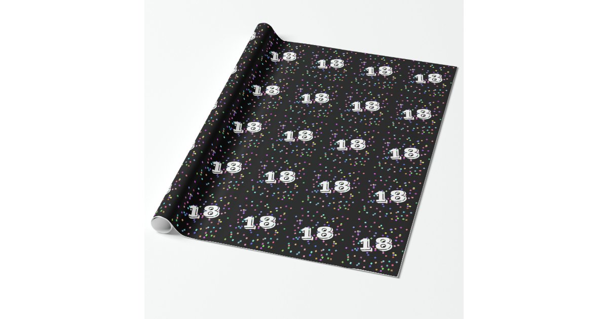 18th Birthday Gift Wrap Wrapping Paper | Zazzle