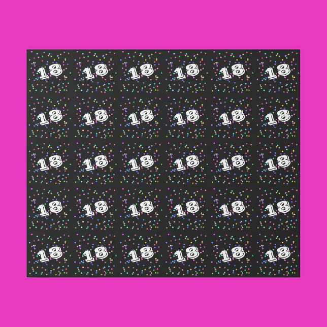 18th Birthday Gift Wrap Wrapping Paper | Zazzle