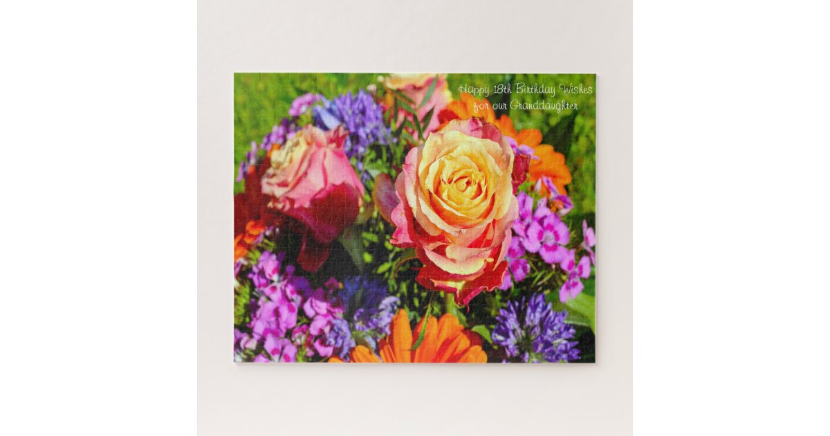 18th Birthday Granddaughter. Jigsaw Puzzle | Zazzle