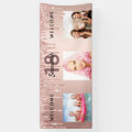 18th birthday photo rose gold glitter sparkle banner | Zazzle