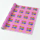 18th Birthday: Pink Stripes & Hearts, Rainbow # 18 Wrapping Paper | Zazzle