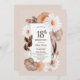 18th Birthday Rustic Boho Floral Party Invitation | Zazzle
