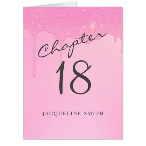 18th Birthday Script Pink Giant Card | Zazzle