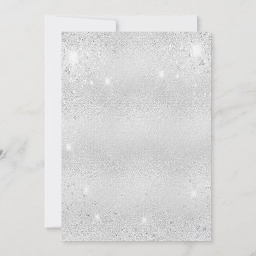 18th birthday silver glitter luxury invitation | Zazzle