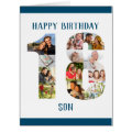 18th Birthday Son Number 18 Photo Collage Big | Zazzle