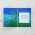 18th Birthday - Star Numbers - Blue Green - Age 18 Card | Zazzle