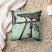 18th Century Microscope Antique Science INSTRUMENT Throw Pillow | Zazzle