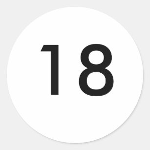 18th Birthday Stickers | Zazzle
