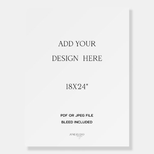 18x24" Foam Board Sign Printing | Zazzle