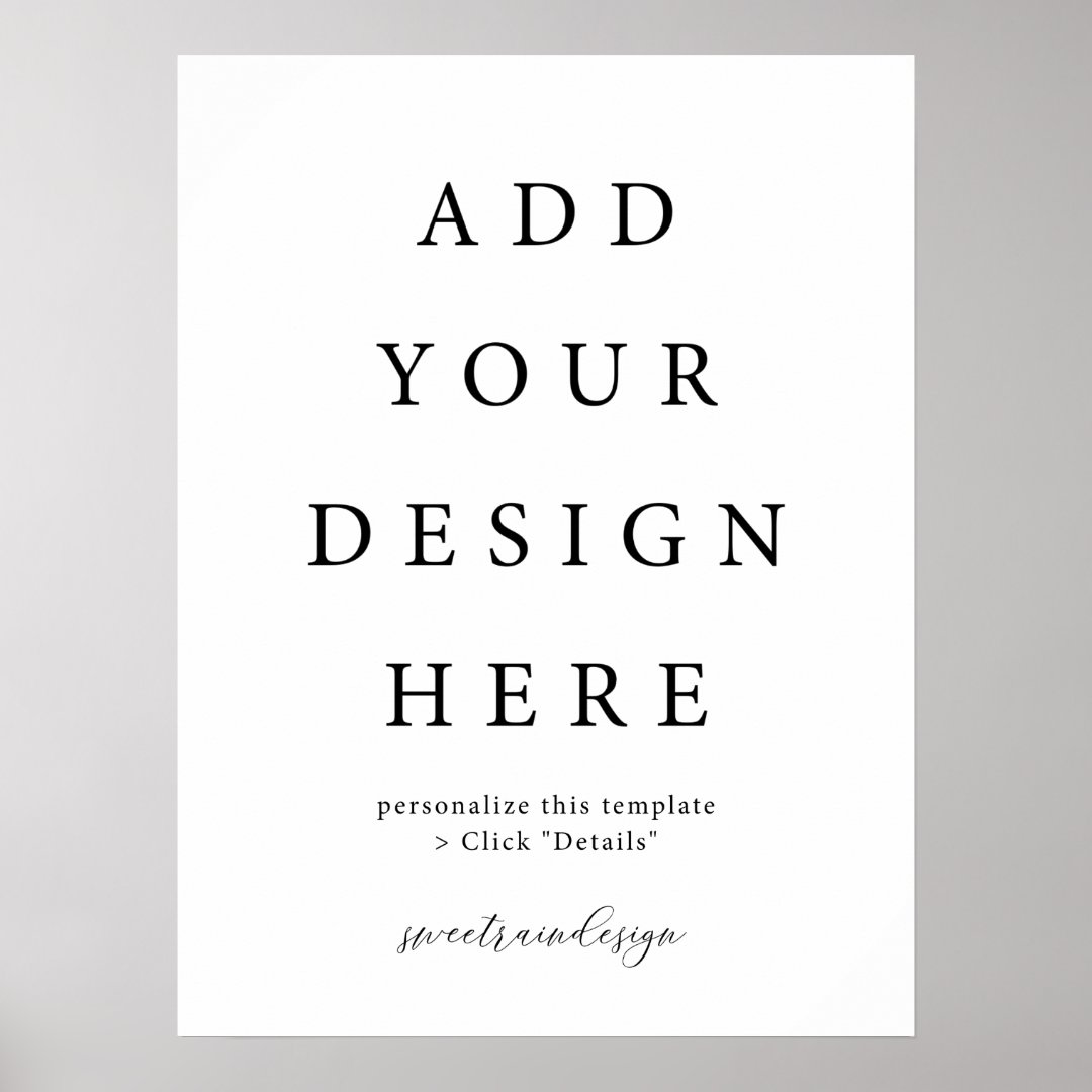 18x24" Vertical/Portrait Poster Sign | Zazzle