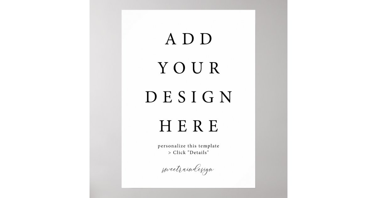 18x24" Vertical/Portrait Poster Sign | Zazzle