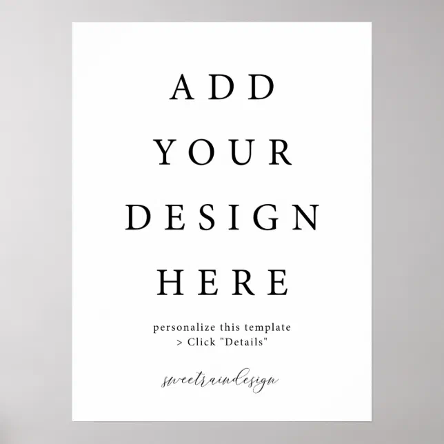 18x24" Vertical/Portrait Poster Sign | Zazzle