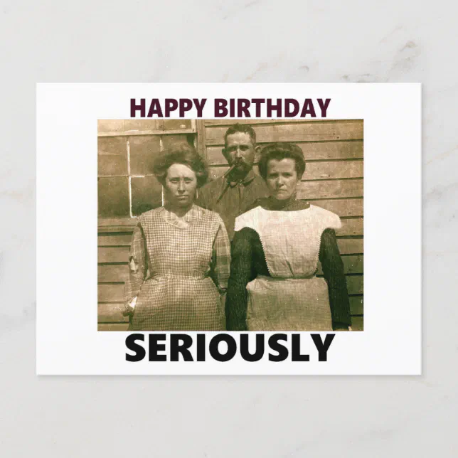 1900S PHOTO WITH HAPPY BIRTHDAY MESSAGE POSTCARD | Zazzle