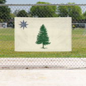 1901 Maine Flag Outdoor Banner - Vintage Style | Zazzle