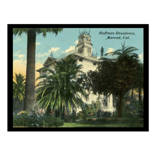 1910-1915 Huffman Mansion in Merced CA Postcard | Zazzle.com