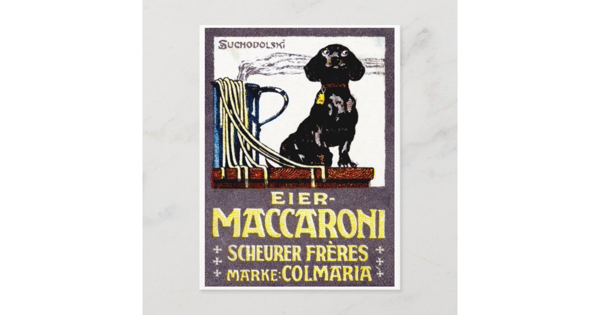 1910 Maccaroni Poster Postcard | Zazzle
