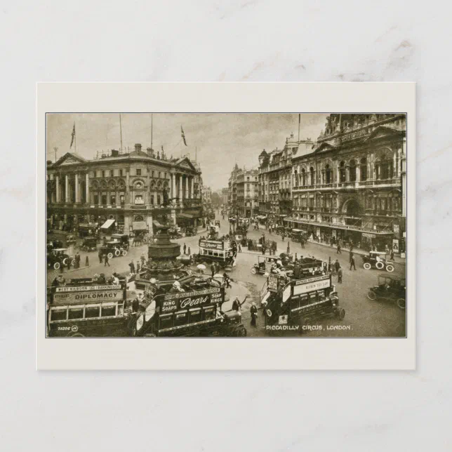 1910 Piccadilly Circus Postcard | Zazzle