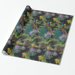 1910 Vintage Wallpaper The Cedar Tree Wrapping Paper | Zazzle
