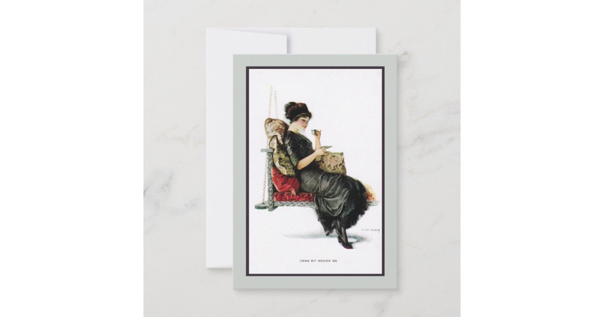 1910s Porch Swing Tea Party Invitation | Zazzle
