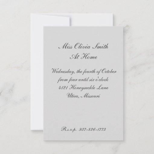 1910s Porch Swing Tea Party Invitation | Zazzle