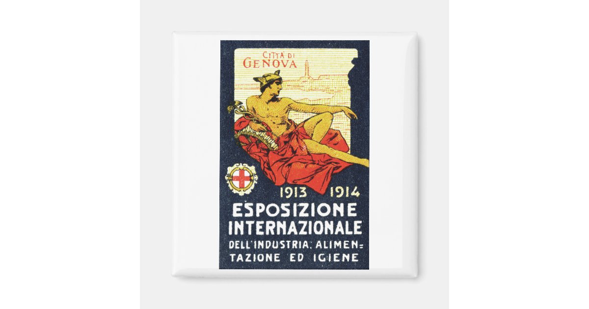 1913 Genova Expo Poster Magnet | Zazzle