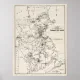 1913 map of the Lehigh Valley Transit Company Poster | Zazzle