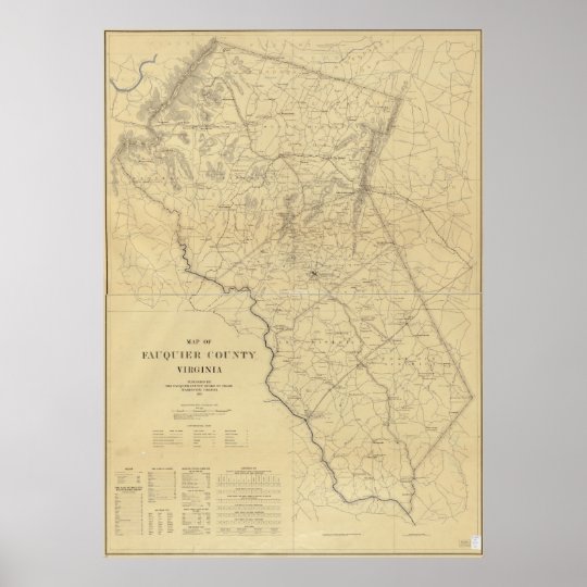 1914 Map of Fauquier County, Virginia Poster | Zazzle.com 1914 Map of Fauquier County, Virginia Poster | Zazzle.com