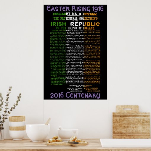 1916 Easter Rising Centenary 2016 Poster | Zazzle