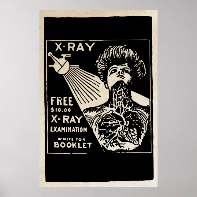 1917 Vintage X-Ray Ad Poster | Zazzle