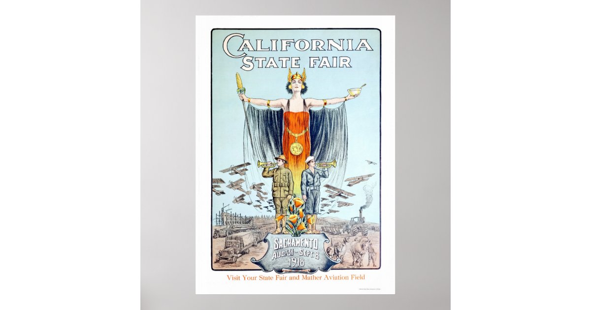 1918 California State Fair Poster | Zazzle