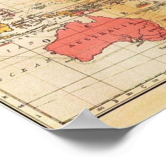 1918 world map Empires and Trade Poster | Zazzle